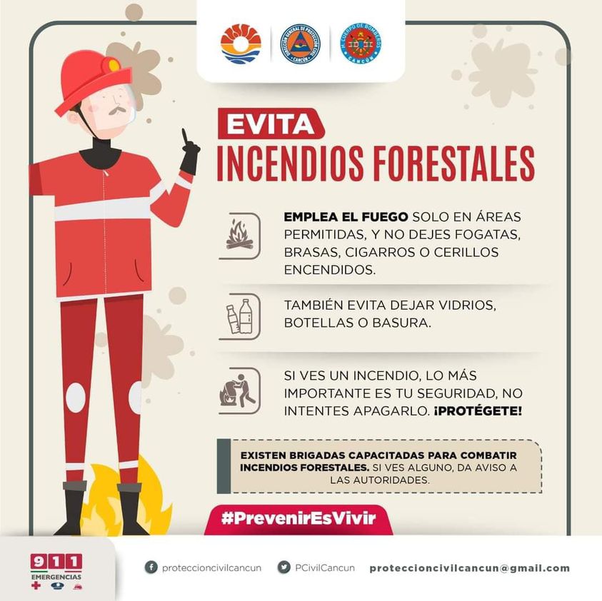 BENITO JUÁREZ MANTIENE MEDIDAS PREVENTIVAS CONTRA INCENDIOS FORESTALES Y URBANOS